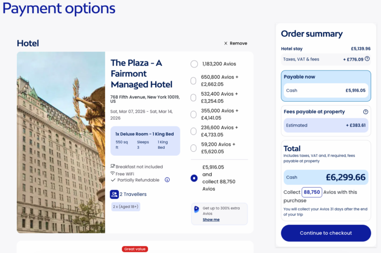 Act Quick: Avios Hotels Now 15 Points/£ Earn Rate